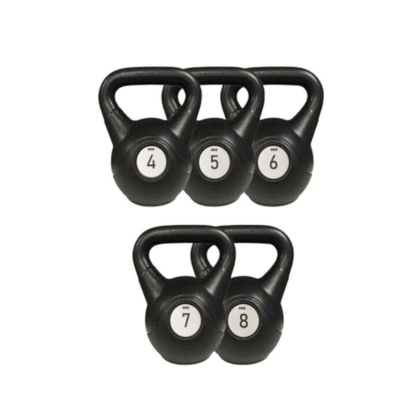 DRB PESAS - PESA RUSA 4.8KG S/RELLENO NEGRO - factorydeportivoar