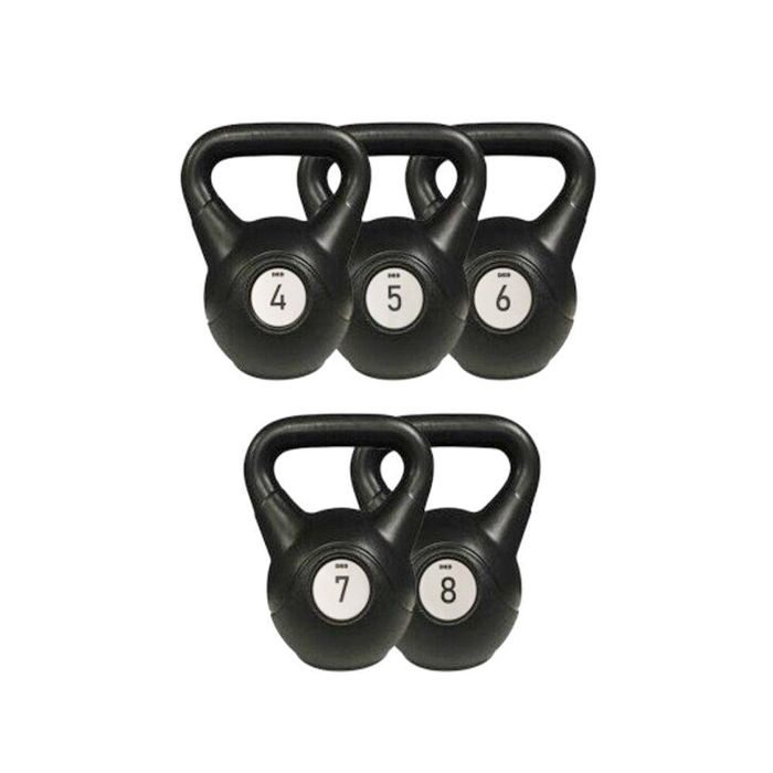 DRB PESAS - PESA RUSA 4.8KG S/RELLENO NEGRO - factorydeportivoar