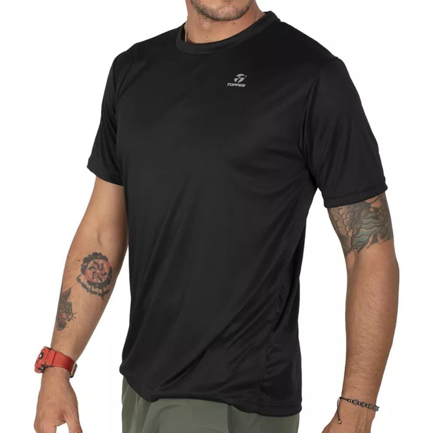 topper remera hombre - BASIC MEN TRNG negro - factorydeportivoar